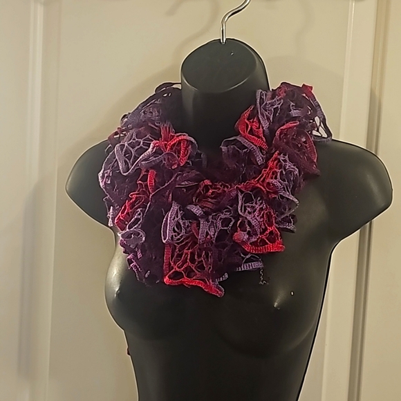 Unbranded | Accessories | Multicolored Pinkpurplelavender Ruffled Long ...